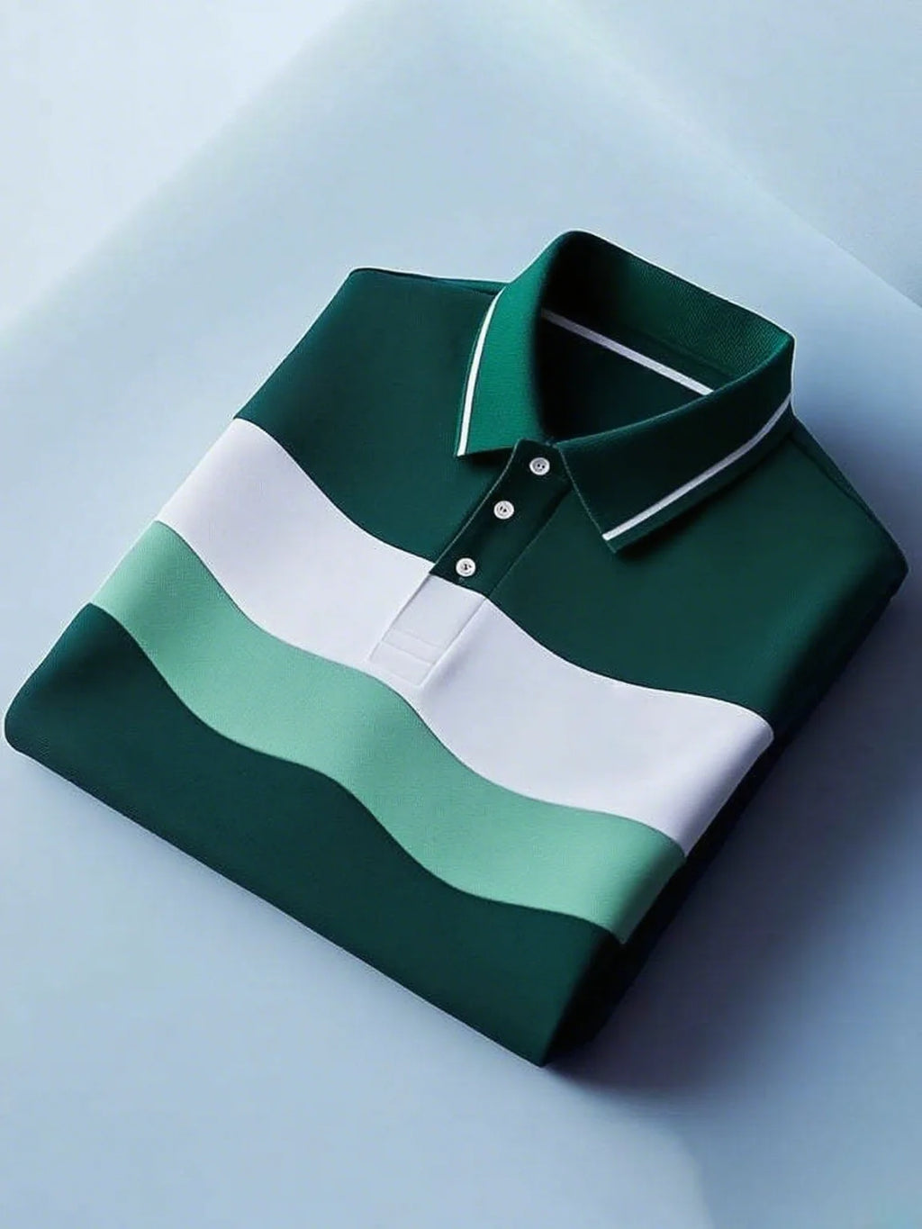 Men's Classic Business Plaid Polyester Short Sleeve Polo Shirt – Elvan